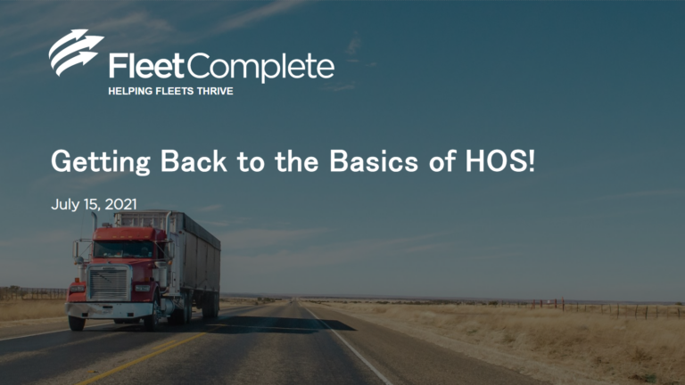 Canadian ELD Mandate - BigRoad